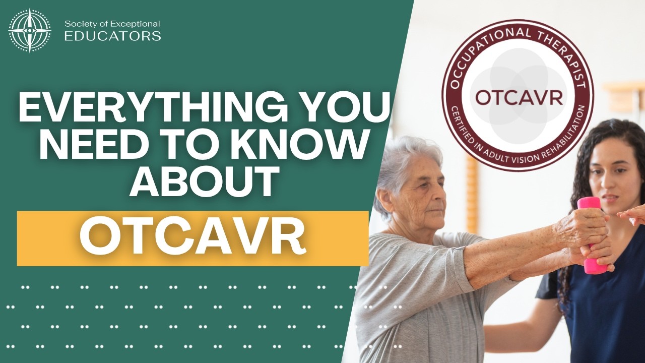 ACVREP's Certification Criteria: Occupational Therapist Certified in ...