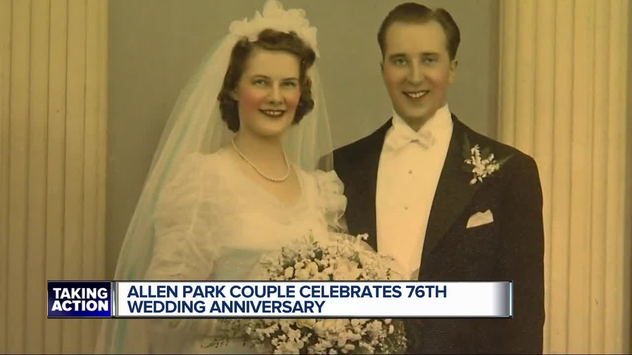 Allen Park couple celebrates their 76th wedding anniversary - YouTube