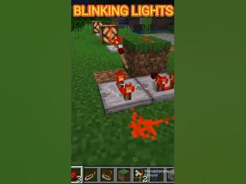 BLINKING LIGHTS Using Redstone in Minecraft #minecraft #minecraftshorts #minecraftredstone - YouTube