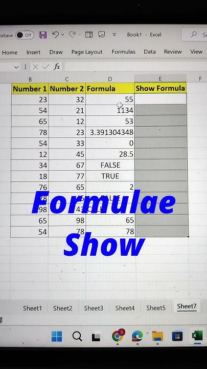 Show Hidden Formulae In Excel 🔥 Formulatext Function In Excel 💯 Shorts Excelshorts Bytetech