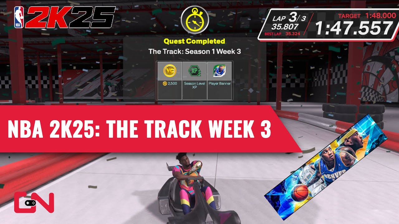 NBA 2K25 Week 3 The Track Go-Kart Race - YouTube