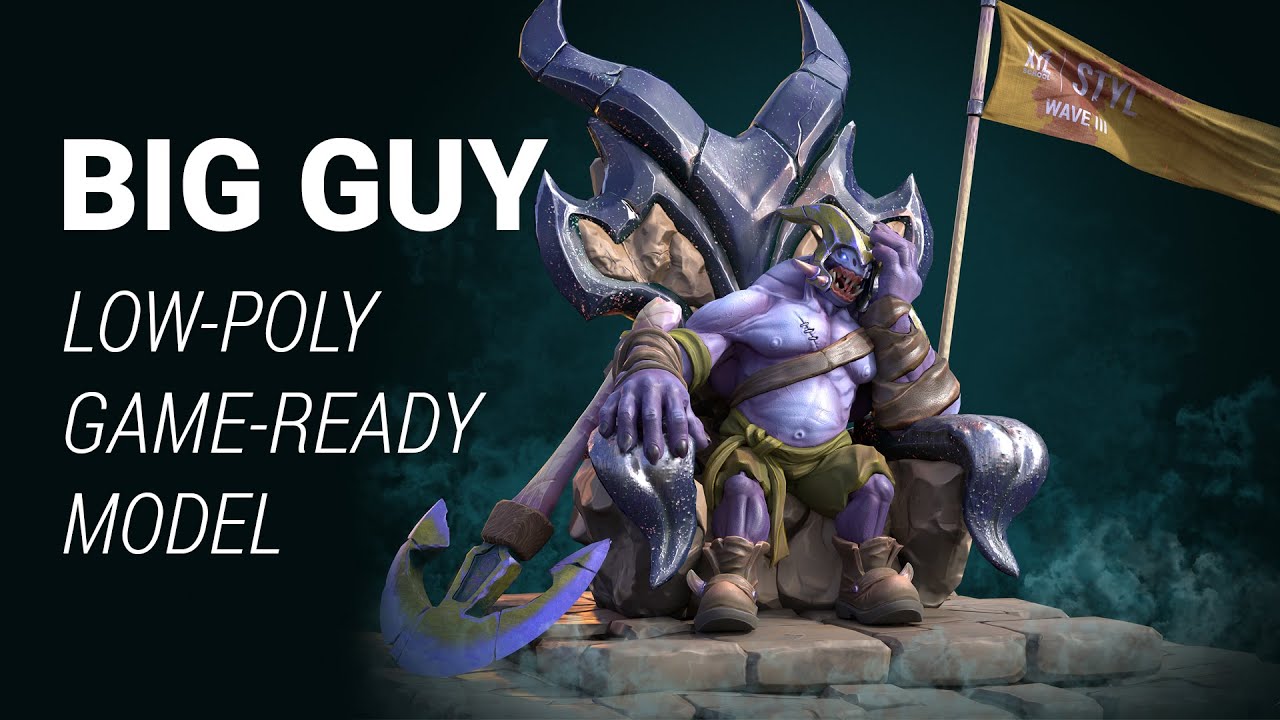BIG GUY game-ready, low-poly character. - YouTube