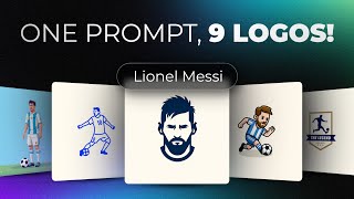 Trurning a Simple Prompt Into 9 Logo Styles Using A.I