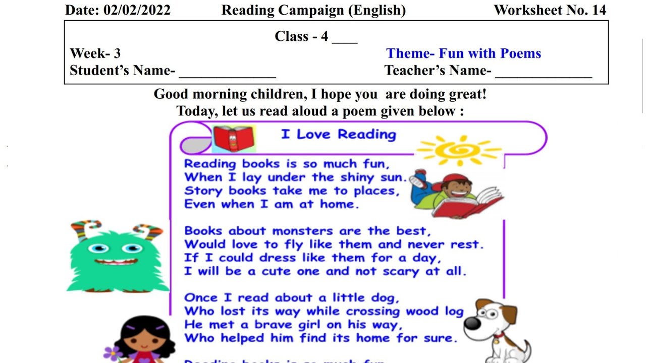 Class 4 English Worksheet 14 Week 3 02 02 2022 Class 4 Reading class-4-english-worksheet-14-week-3-02-02-2022-class-4-reading