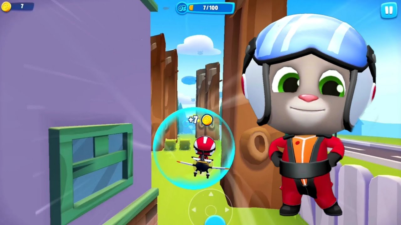 Talking Tom Sky Run * Pilot Tom * Full Screen * Levels 9 - 13 - Android iOS Game - YouTube