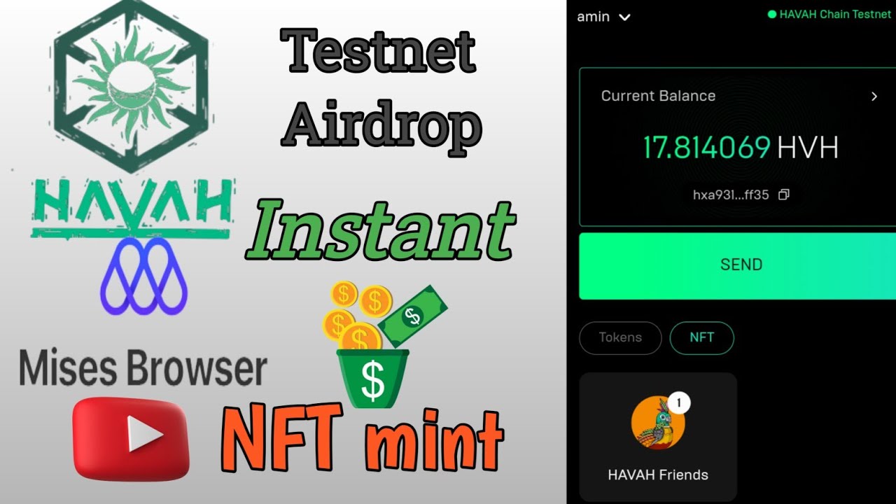 HAVAH Testnet Airdrop | HAVAH wallet Mises Browser extensions | Instant ...