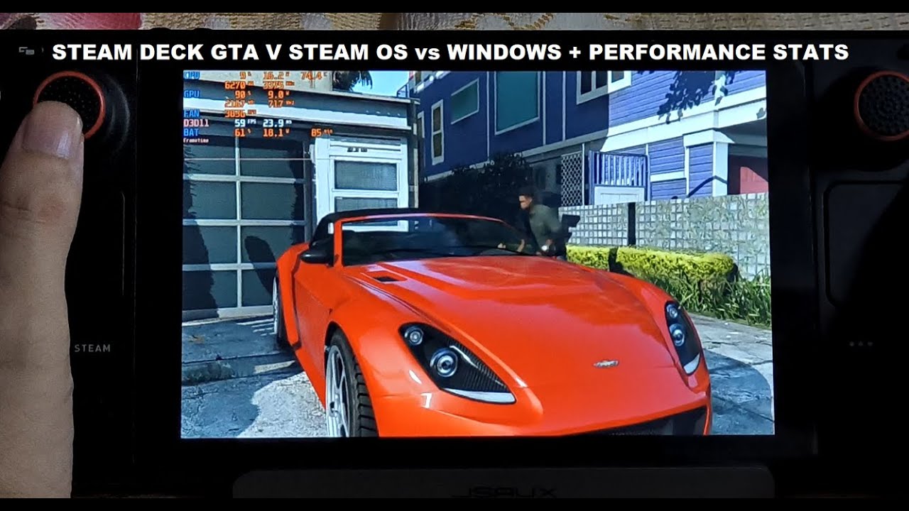 Steam Deck GTA V SD Card Gameplay Steam OS vs Windows 11 + Performance ...