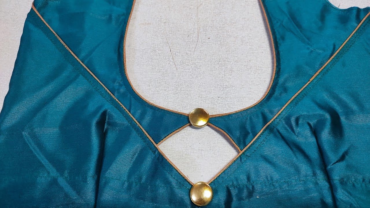 piping thread 🧵🧵 blouse design cutting & stitching - YouTube