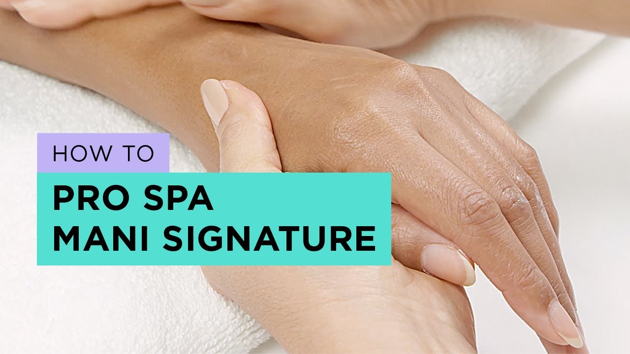 OPI Signature Manicure with Pro Spa Tutorial - YouTube