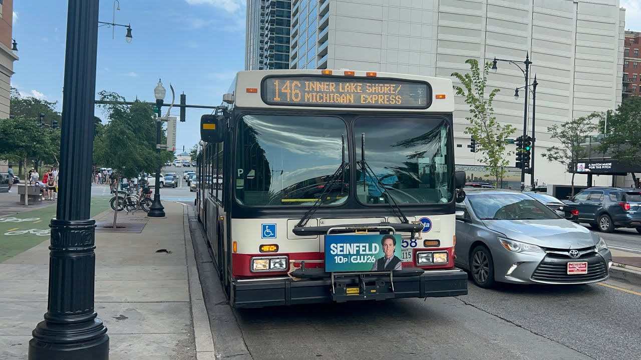 CTA Bus 146 Inner Drive Michigan Express From Michigan To Belmont CTA ...