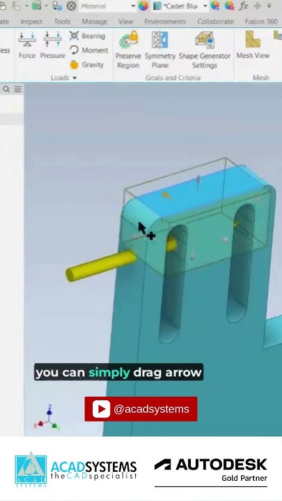 Innovative Design with Autodesk Inventor Shape Generator: Preserved regions (Part 4) - YouTube