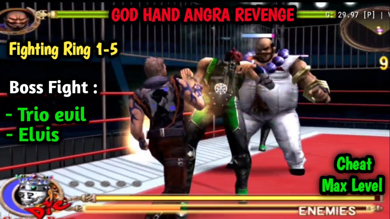 God hand Angra Revenge - Fighting Ring 1-5 aetersx2 Gameplay - YouTube