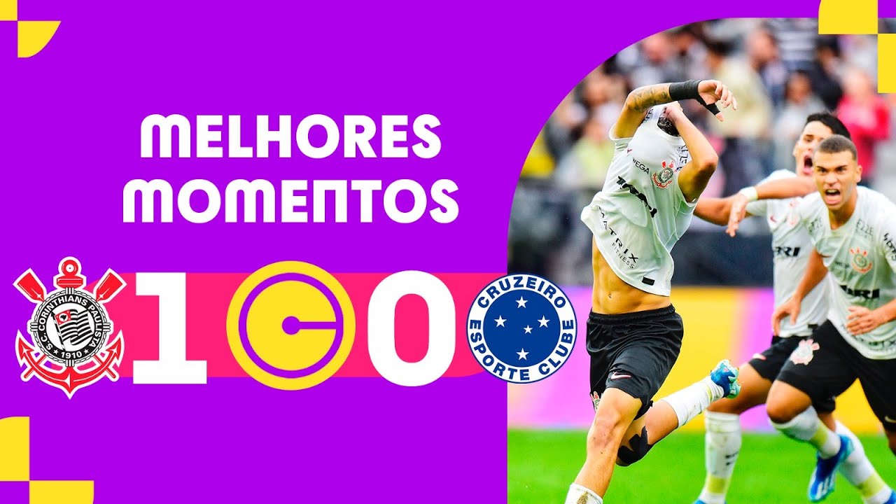 CORINTHIANS 1 X 0 CRUZEIRO | MELHORES MOMENTOS | SEMIFINAL | COPINHA ...