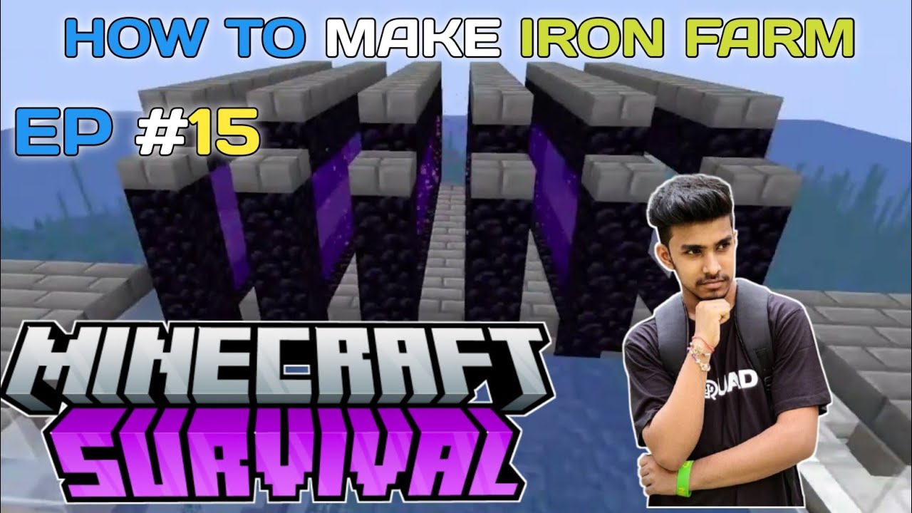 I MAKE MOST EASY IRON FARM || MINECRAFT || MINECRAFT SURVIVAL EP #15 # ...