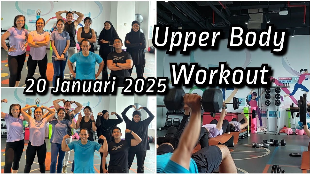 Upper Body Workout Class - Suasana Seru di Kelas Gym! 💪🔥 - YouTube