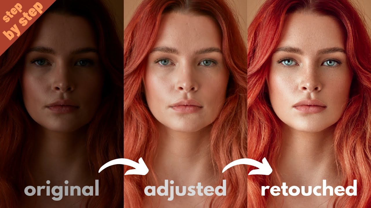 Turning underexposed shot into amazing BEAUTY PORTRAIT // High end ...