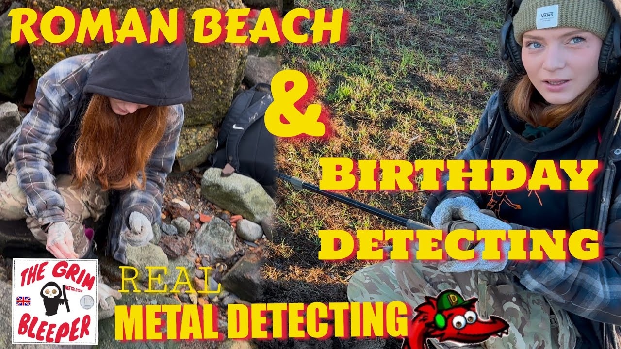 ROMAN BEACH AND BIRTHDAY METAL DETECTING FIRST OF THE YEAR 2025 ! - YouTube