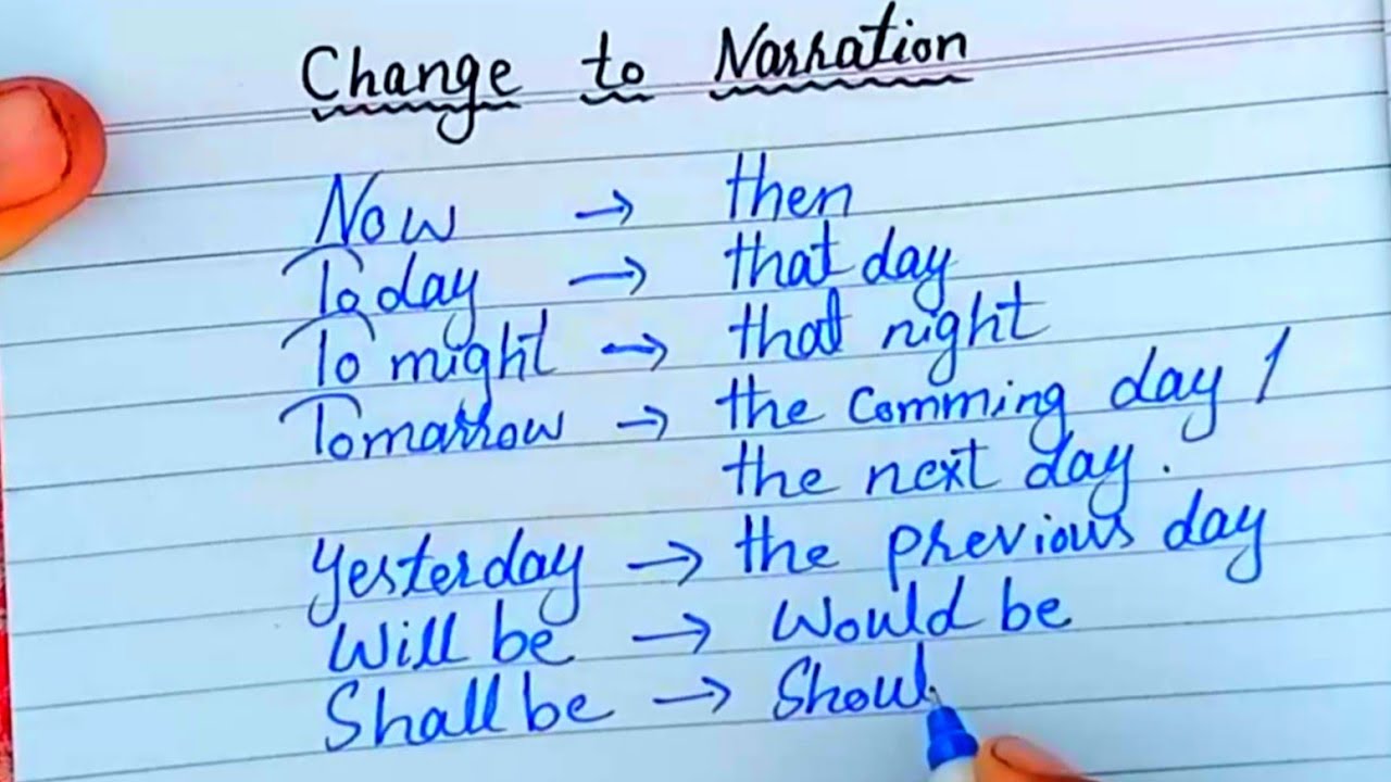 Change to Narration || very very useful in English | narrative ...