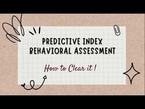 Predictive Index Behavioral Assessment- Online Test for Interview ...