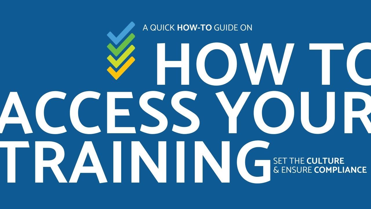How to Access Training - YouTube