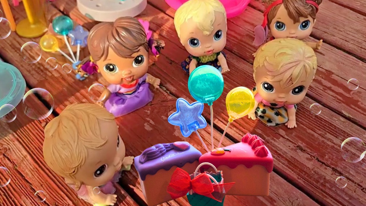 Baby Alive Crib Life Dolls Birthday Pool PARTY! - YouTube