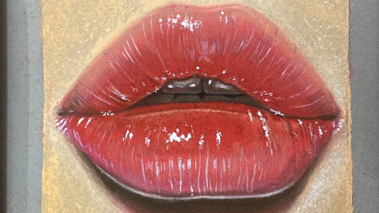 How to draw realistic Lips step by step || Easy lips drawing - YouTube