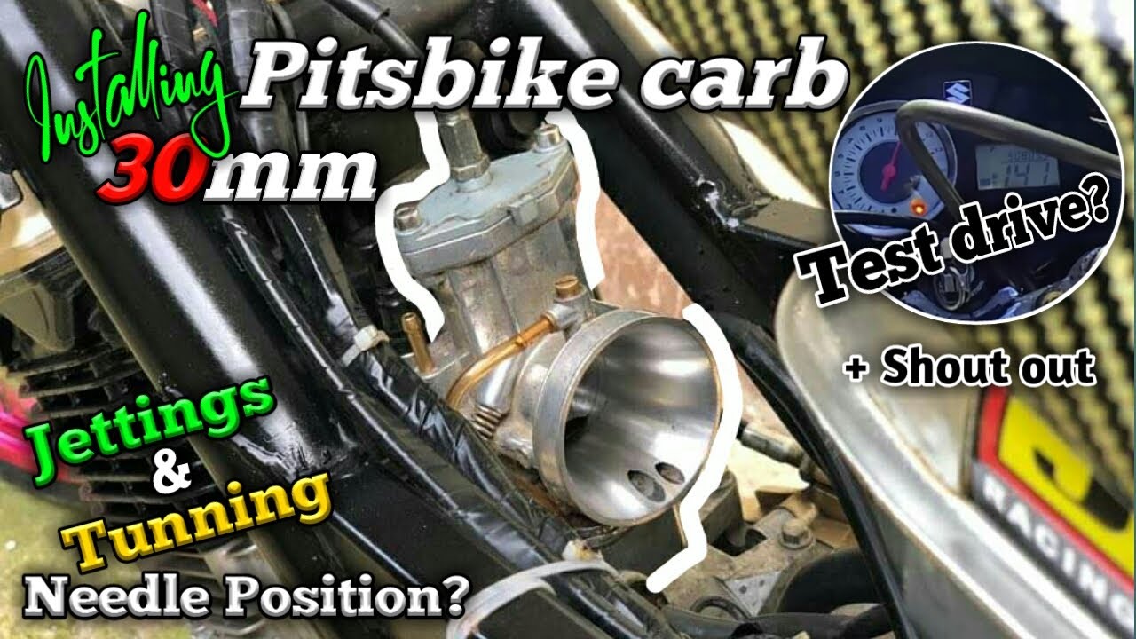 Installing 30mm Pitsbike carb PWK | Jetting, Tuning & Needle position ...