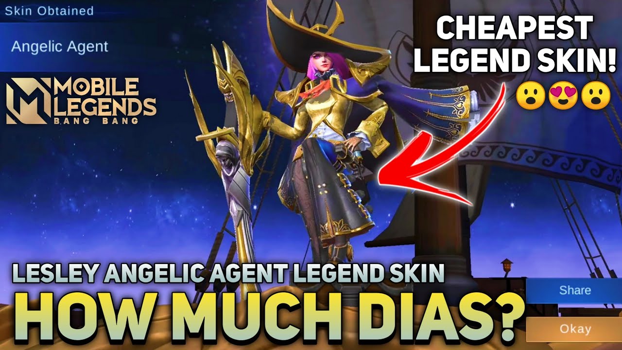 HOW MUCH DIAS FOR LESLEY LEGEND SKIN "ANGELIC AGENT" | BOUNTY HUNTER ...