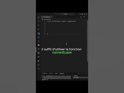 Les Namedtuples en Python : boostez votre code ! #python #coding #programmation #tutoriel - YouTube