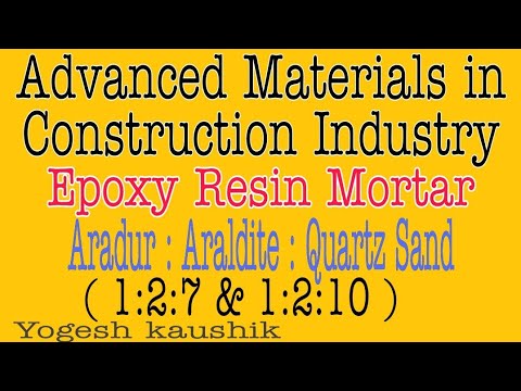 EPOXY RESIN MORTAR I HUNTSMAN ARALDITE GY 257 IN CONSTRUCTION INDUSTRY ...