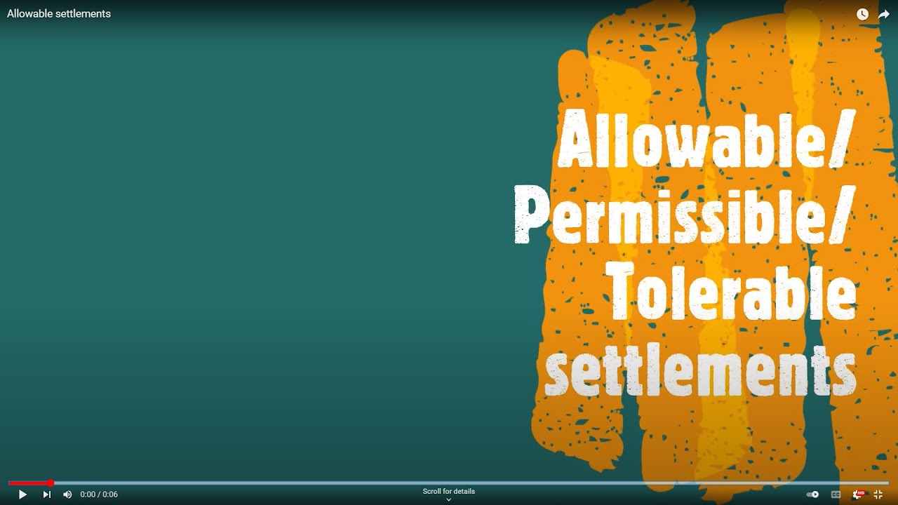 Allowable settlements - YouTube