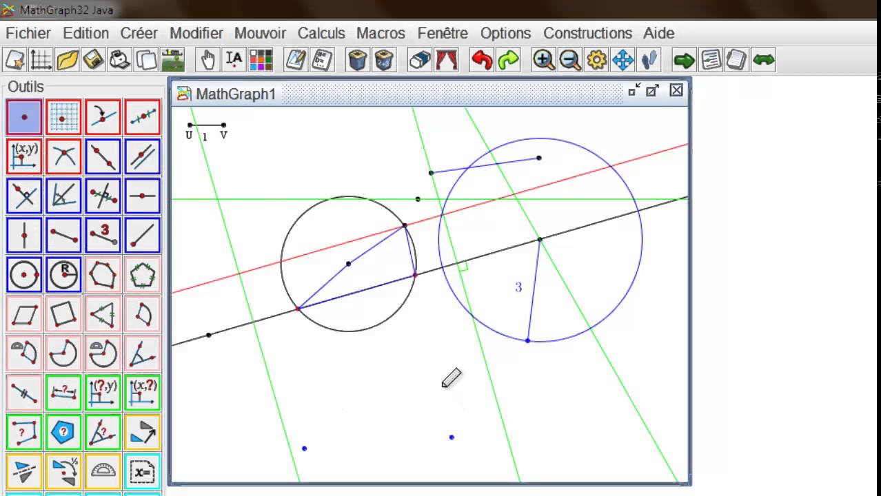 شرح برنامج mathgraph32 - YouTube