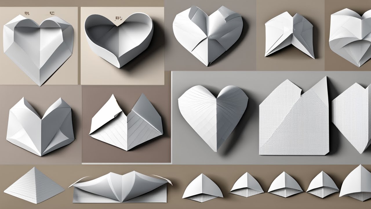 Learn How to Fold a Paper Heart: Simple Origami and Lucky Heart ...