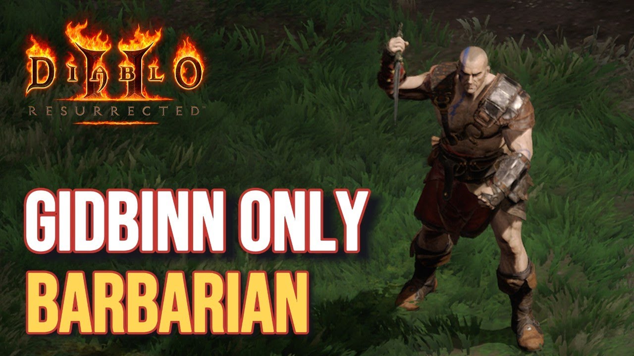 I Can Use Only Gidbinn Dagger | D2R HC 1 to Hell - YouTube