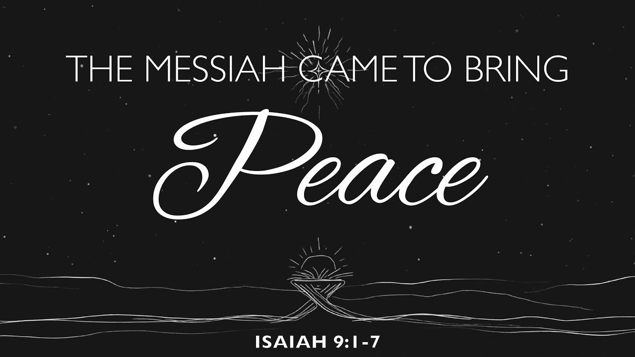 The messiah Came to bring Peace | Pastor Rob Pendley | Traditional ...