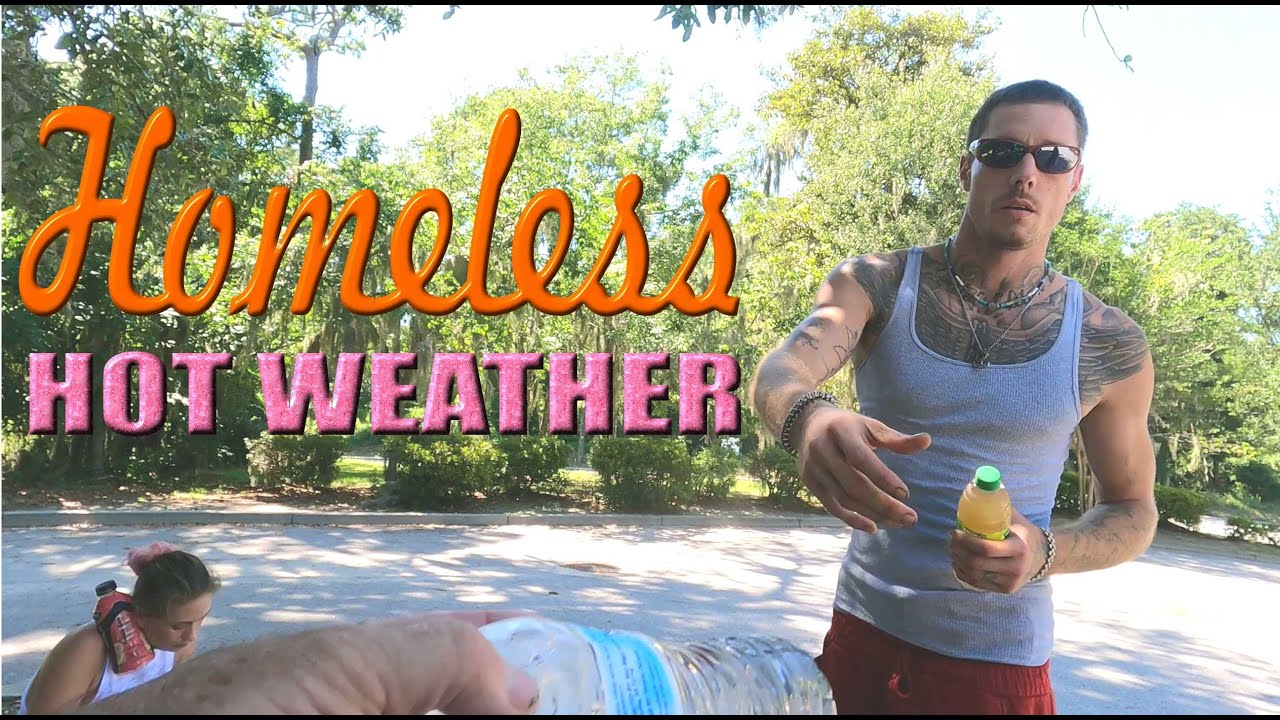 Homeless & Hot Weather, Feeding Hot Meals Giving Help & Making a ...