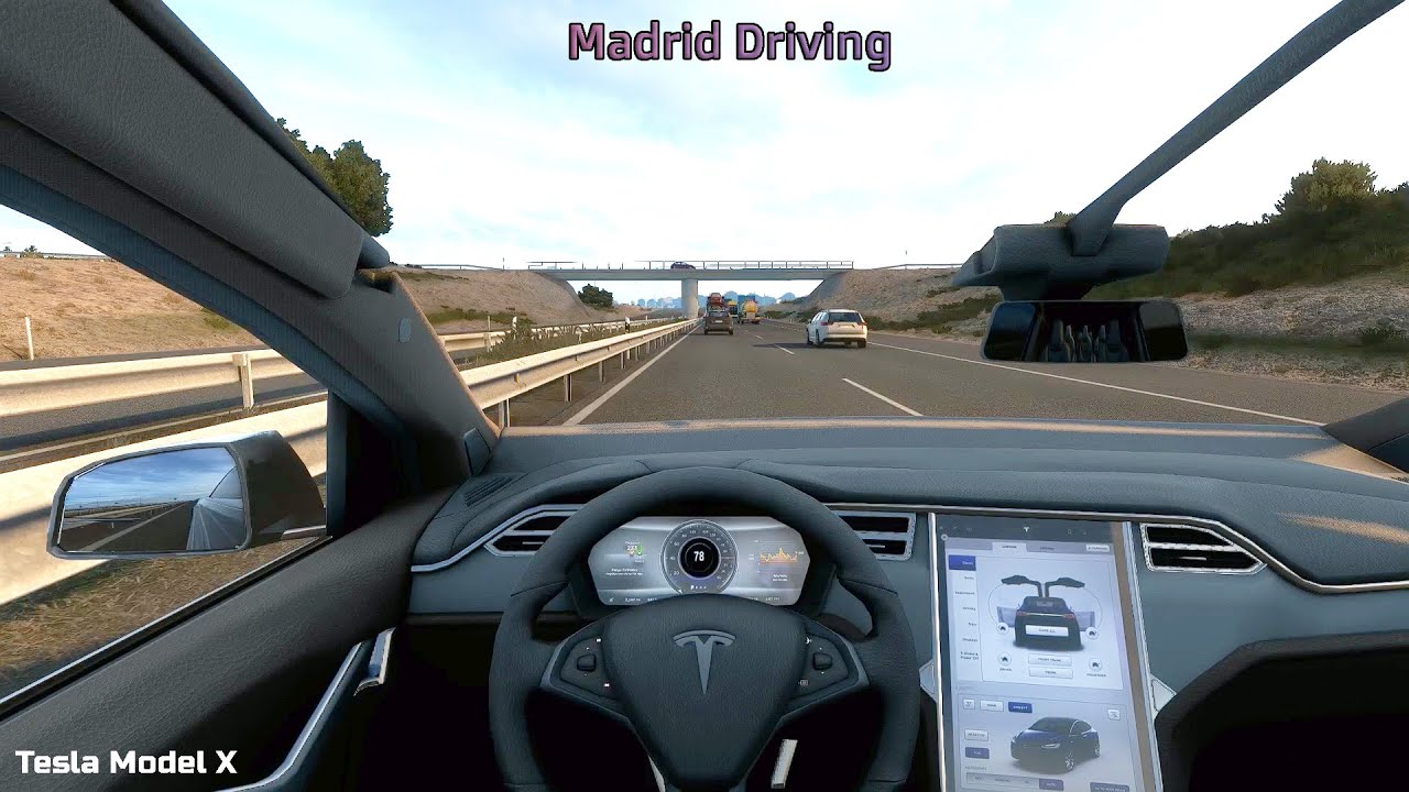 ETS 2 | Tesla Model X | POV Driving In Madrid - YouTube