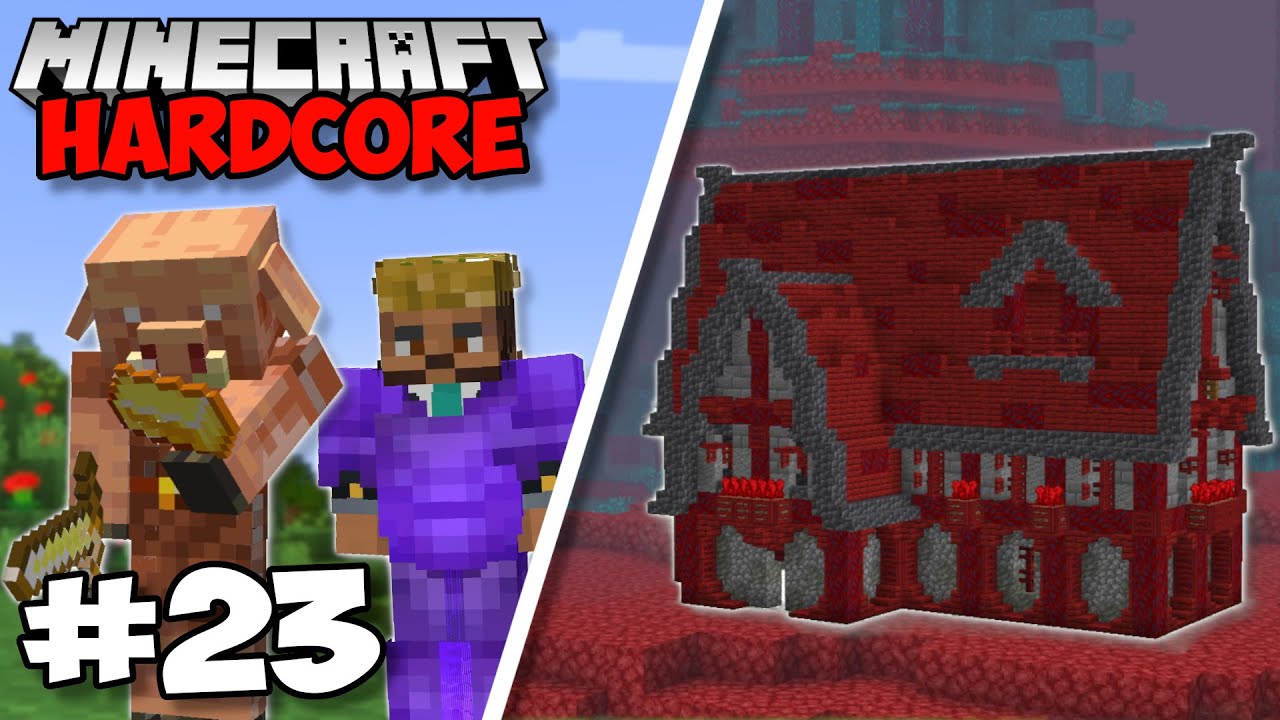 I Built An EPIC NETHER BASE & Piglin Trade Farm! - Minecraft 1.18 ...