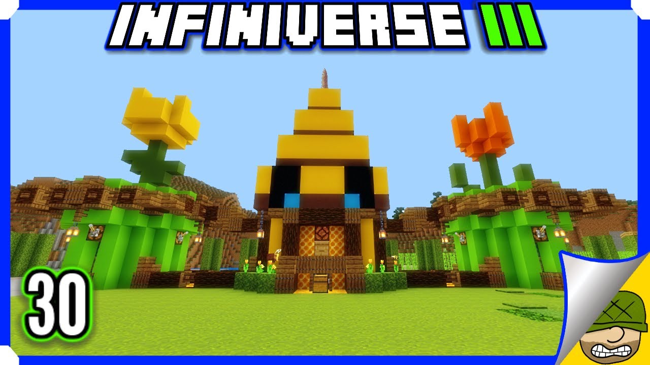 ULTRA Automatic Bee Farm | 30 | Minecraft Bedrock Infiniverse S3 (MCPE ...
