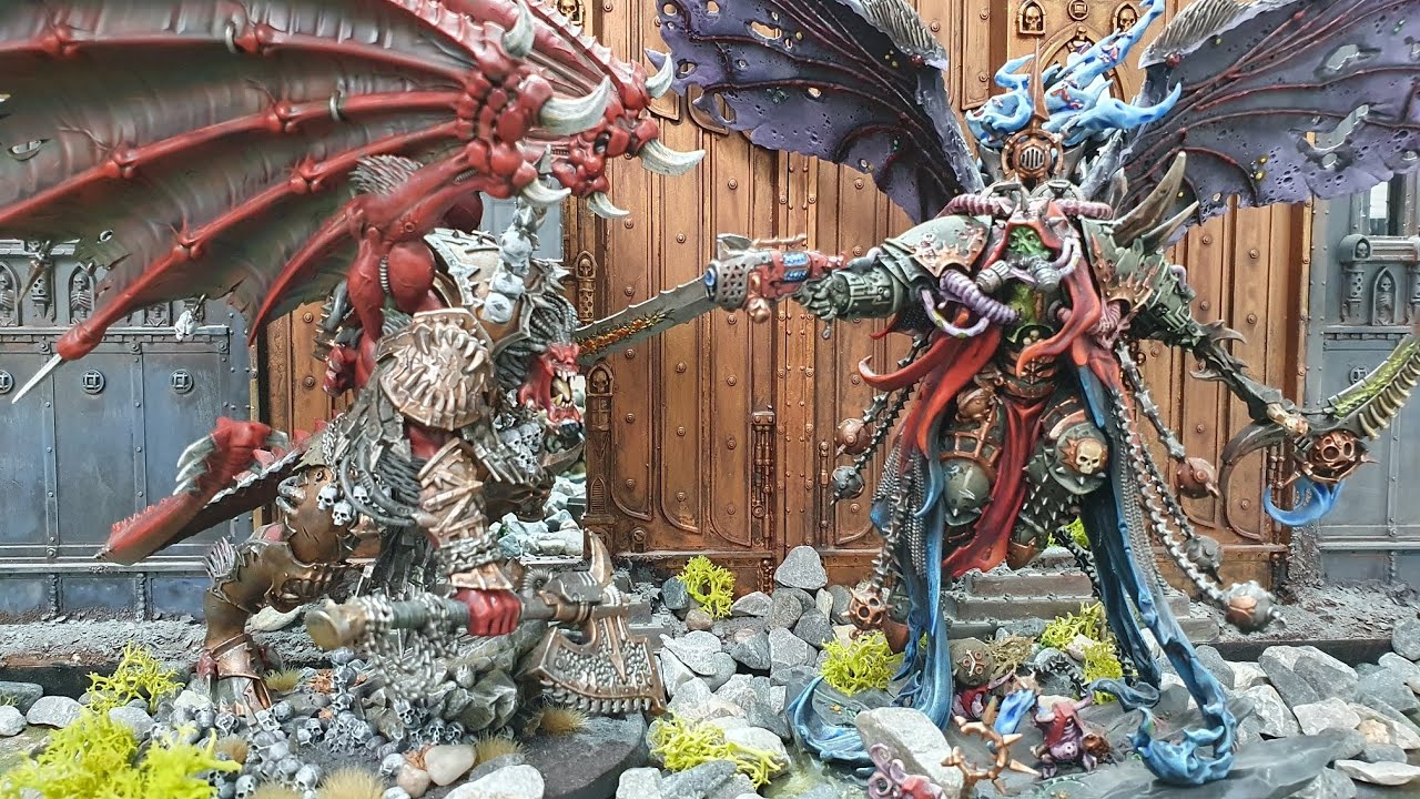Angron vs Mortarion, World Eaters vs Death Guard, Warhammer 40k battle ...