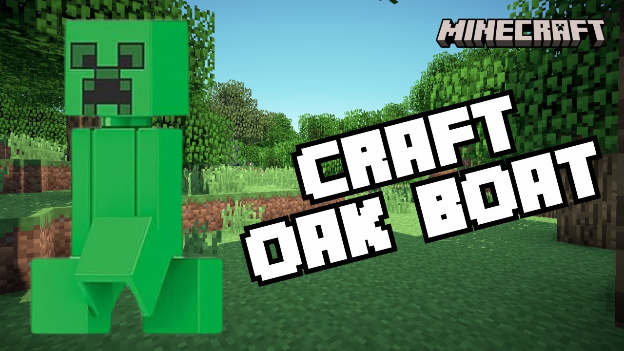 How to Craft Oak Boat in Minecraft 2024? - YouTube