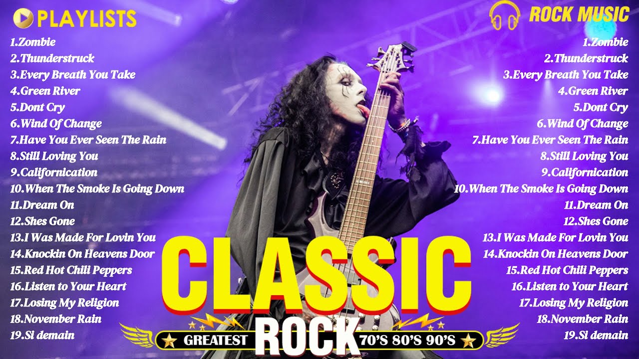 ️ Classic Rock Mix ️ ~ Classic Rock Mega Mix | Iconic Tracks from Rock ...