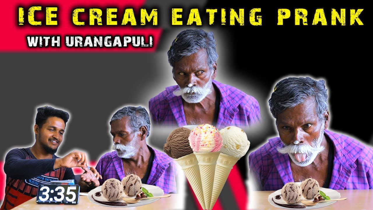 Ice cream eating prank with urangapuli/ice cream eating challenge/vvd ...