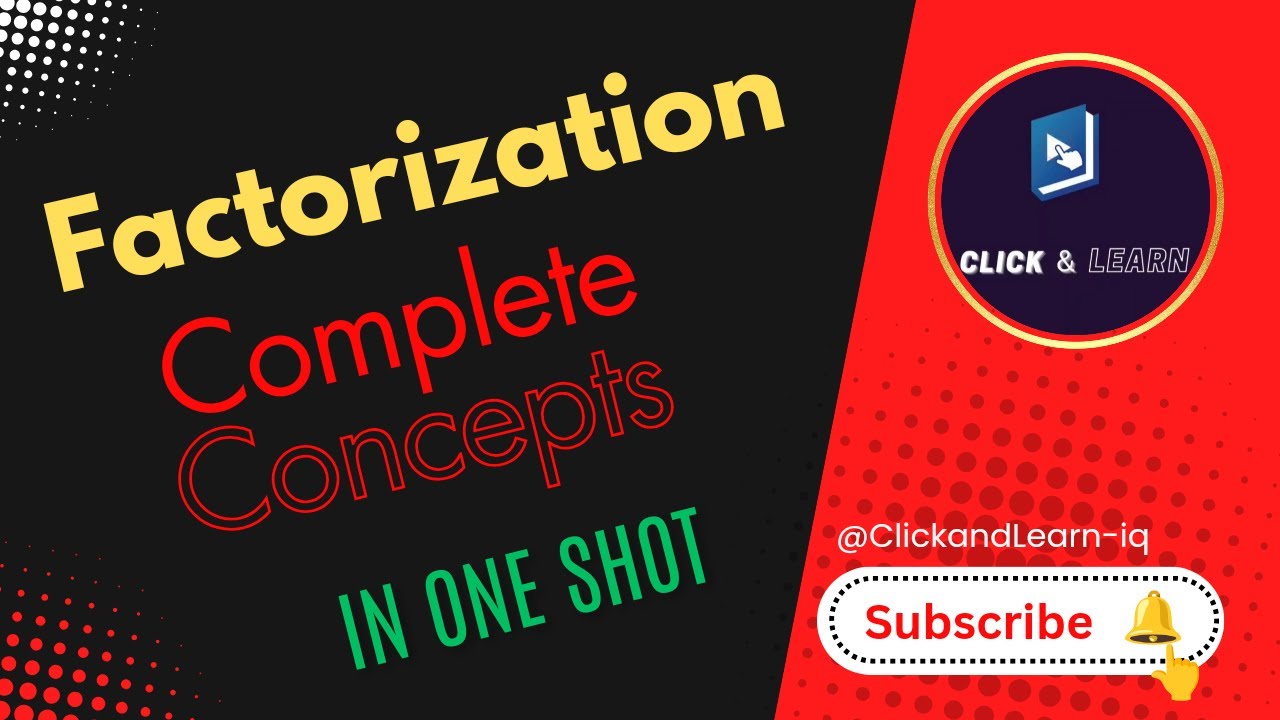Quadratic Equation Factorization method | Class 10 - YouTube