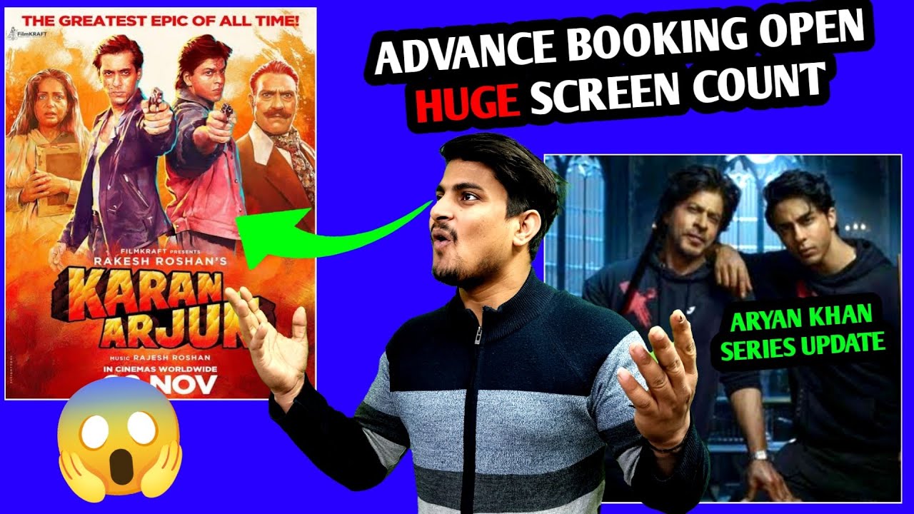 Karan Arjun Re Release Advance Booking Open | SRK Announced Aryan Khan Series | Karan Arjun ...