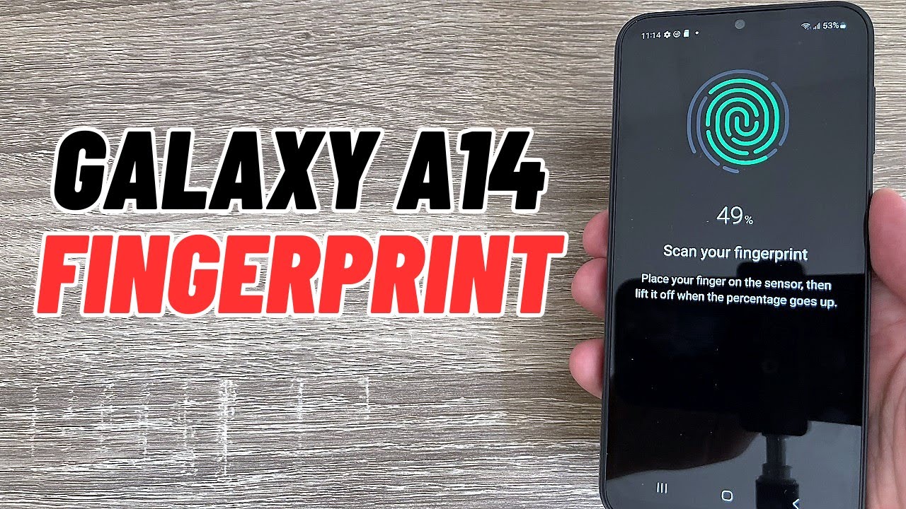 How to Add a FINGERPRINT on Samsung Galaxy A14 - YouTube