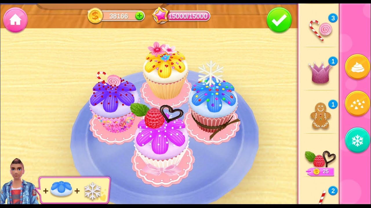 Cake 3D Decorating Game _ Desserts _ Cupcake _ Cake Design & Dress Up ...