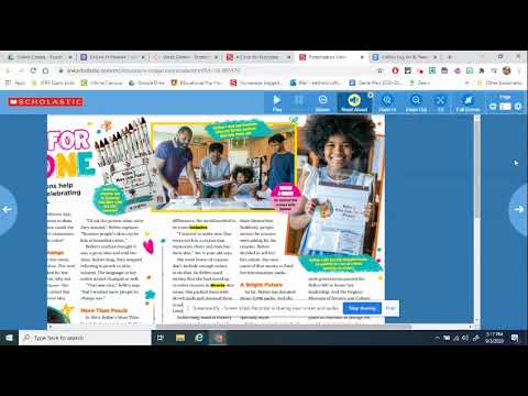 How to Log onto Scholastic News Fourth Grade - YouTube