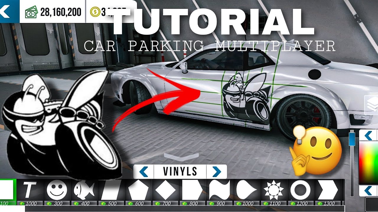 SCAT PACK LOGO IN DODGE CHALLENGER | TUTORIAL | Car parking multiplayer ...