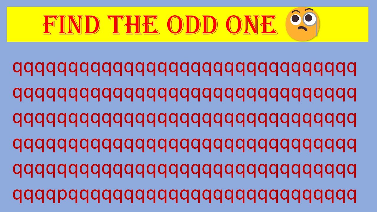 Find the odd one out letter/solve the odd one out #oddoneout # ...